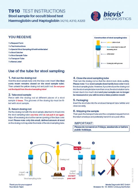 Test instructions | biovis Diagnostik MVZ GmbH