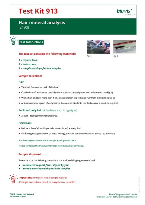 Test instructions | biovis Diagnostik MVZ GmbH