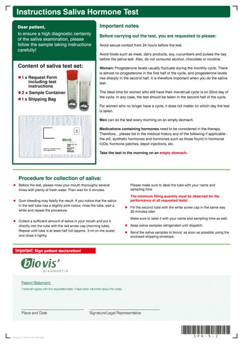 Test instructions | biovis Diagnostik MVZ GmbH