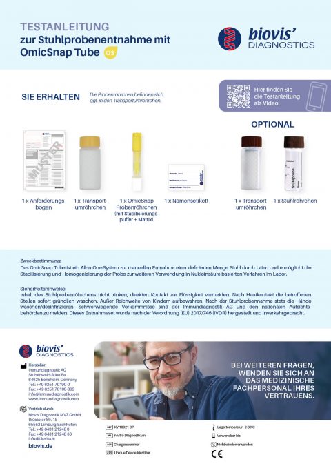 Testanleitungen | biovis Diagnostik MVZ GmbH